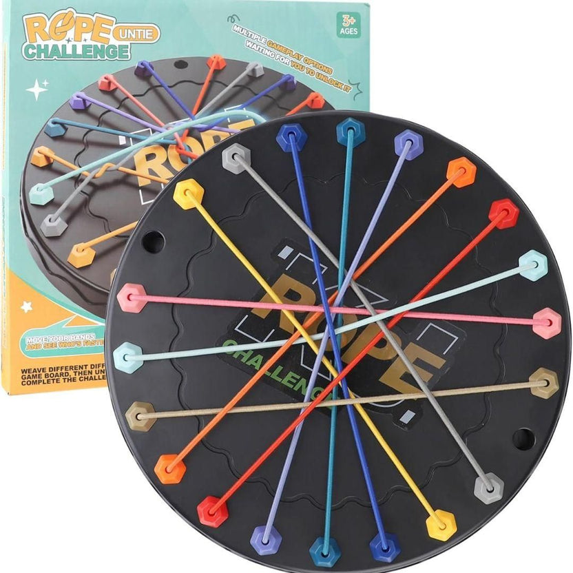 Rope Sorting Puzzle, Brainy Teaser Rope Strategy Board Game Logic Knot ...
